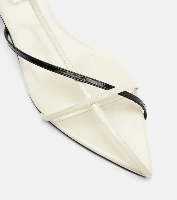 JIL SANDER Leather Sandals - White
