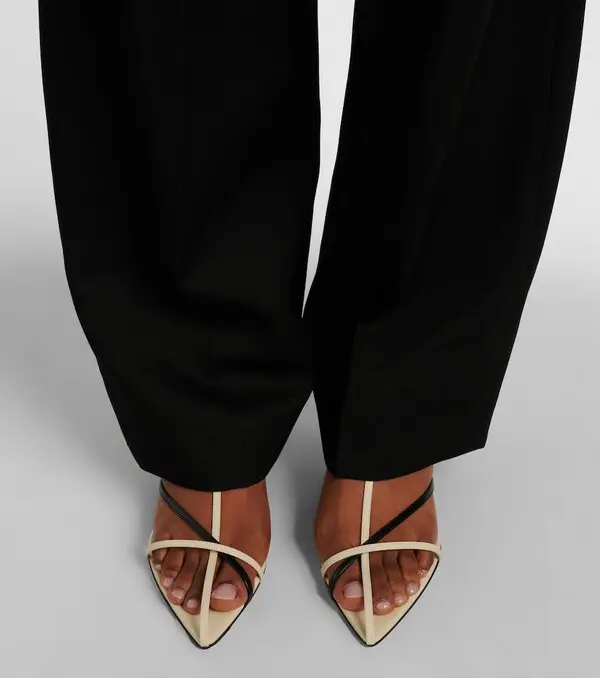 JIL SANDER Leather Sandals - White