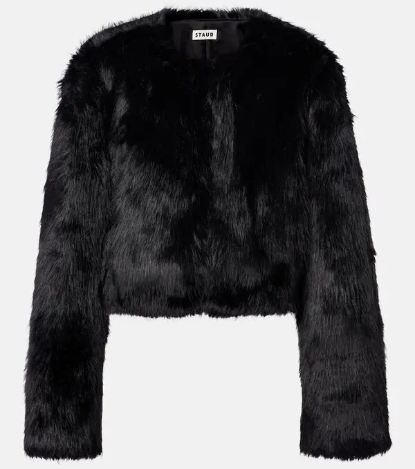 Staud Casimira Cropped Jacket - Black