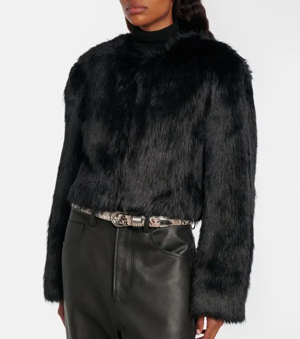 Staud Casimira Cropped Jacket - Black