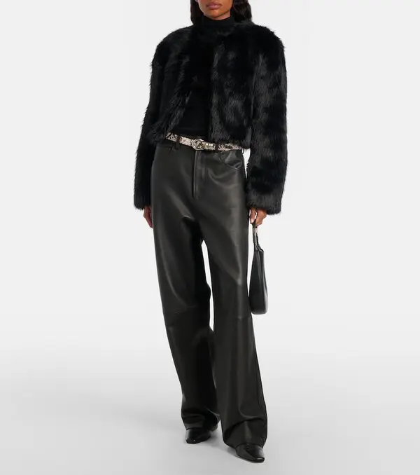 Staud Casimira Cropped Jacket - Black