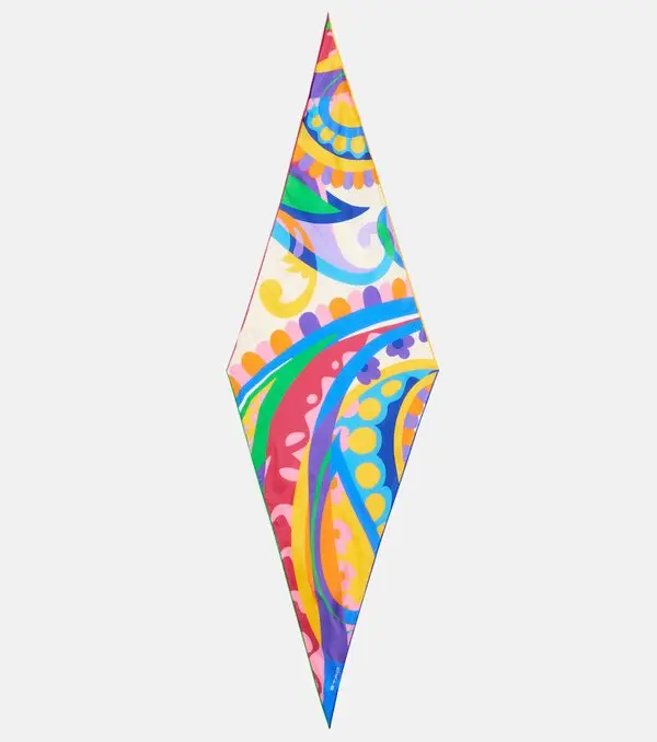 Etro Printed Silk Twill Scarf - Multicoloured
