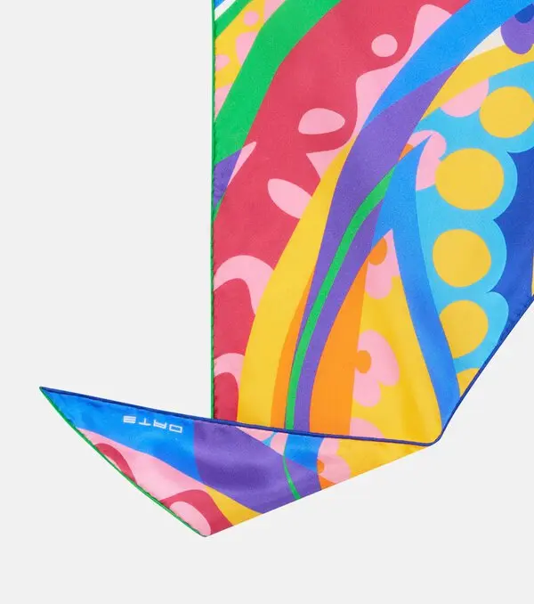 Etro Printed Silk Twill Scarf