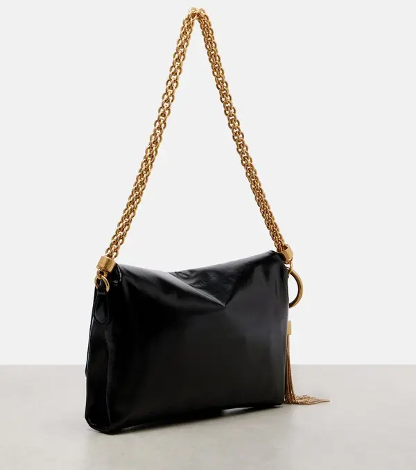 JIMMY CHOO Callie Flap Shoulder Bag In Leather