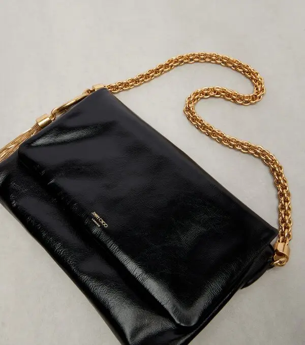 JIMMY CHOO Callie Flap Shoulder Bag In Leather