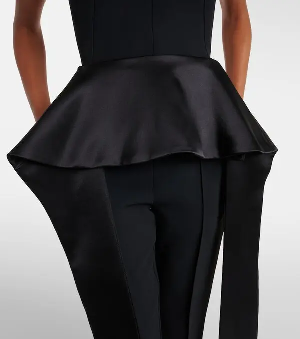 Maticevski Frame Peplum Satin Top