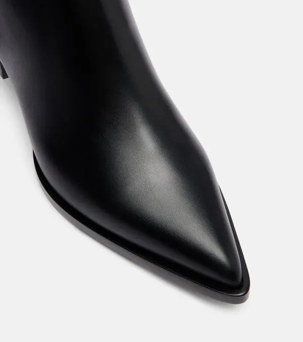 GIANVITO ROSSI Granada Leather Ankle Boots