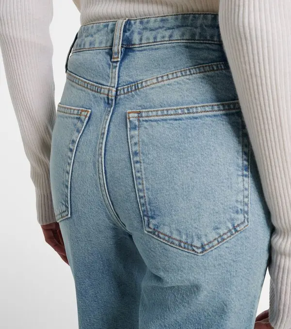 FRAME Arrow High-rise Bootcut Jeans In Birdie - Blue