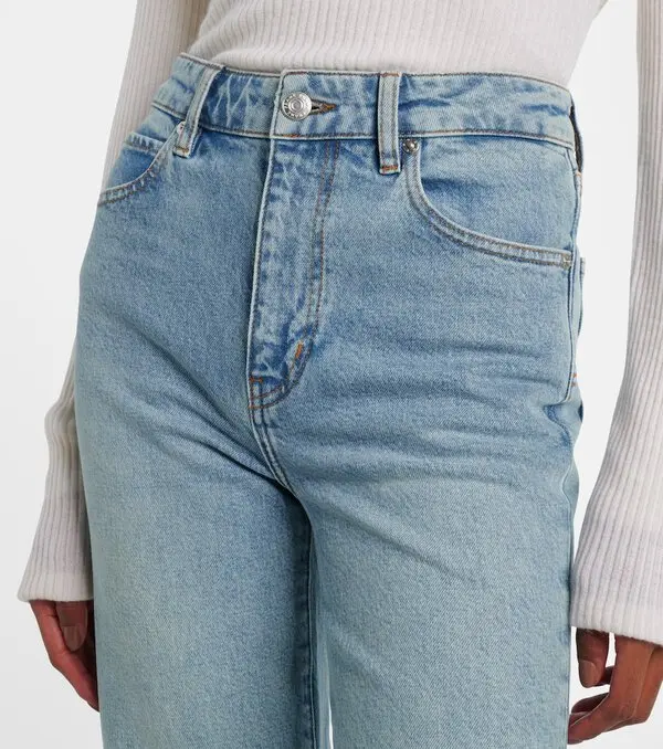 FRAME Arrow High-rise Bootcut Jeans In Birdie - Blue