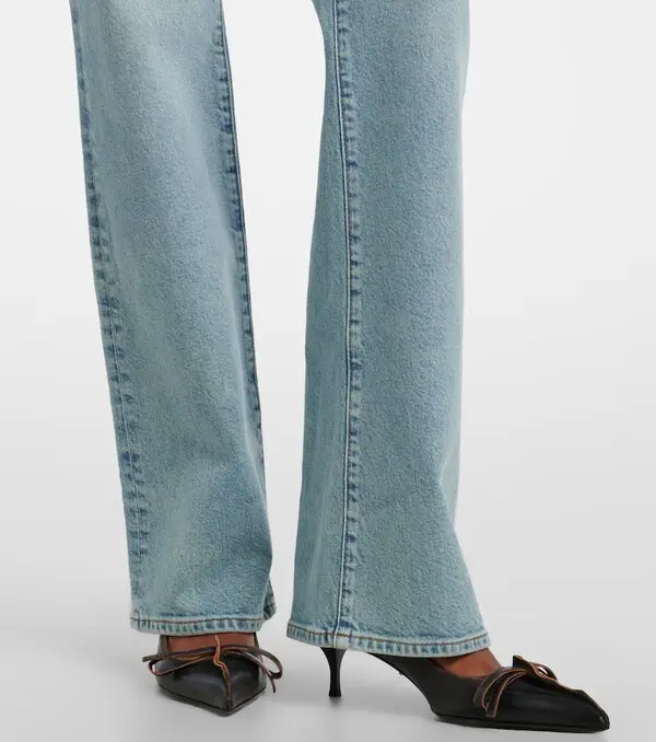 FRAME Arrow High-rise Bootcut Jeans In Birdie - Blue