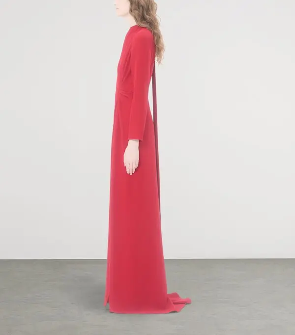 Valentino Garavani Silk Cady Gown - Red