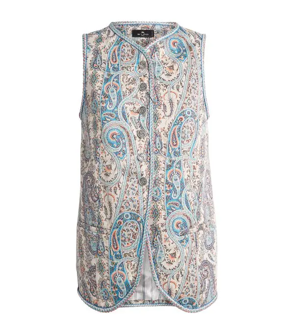 Etro Paisley Single-breasted Waistcoat