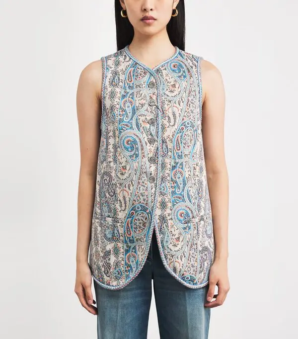 Etro Paisley Single-breasted Waistcoat