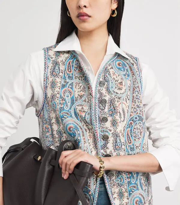 Etro Paisley Single-breasted Waistcoat