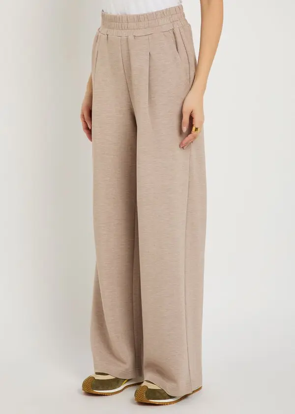 Varley Wide-leg Stretch-jersey Sweatpants