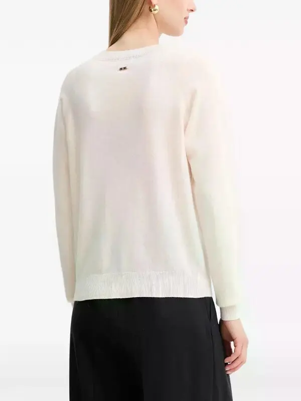 FRACOMINA Round Neck Long Sleeve Sweater