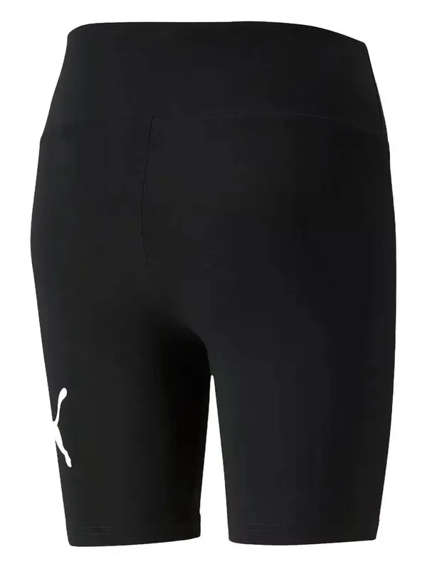PUMA Logo Detail High-rise Shorts - Black