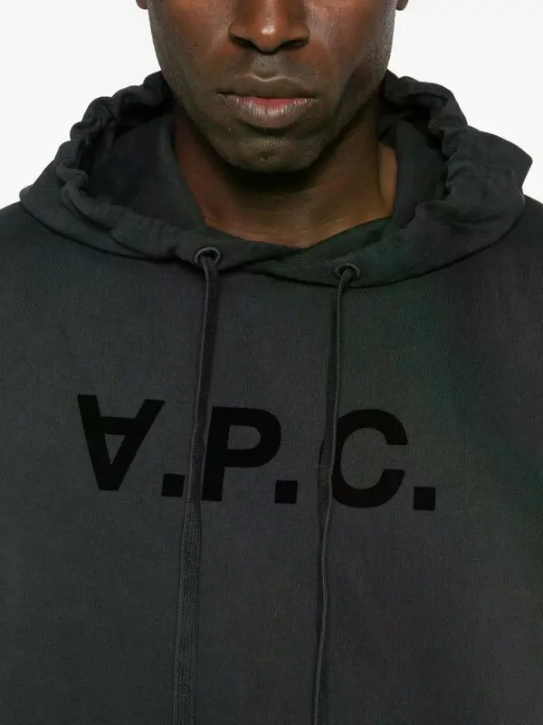 A.p.c. Logo Hoodie - Black