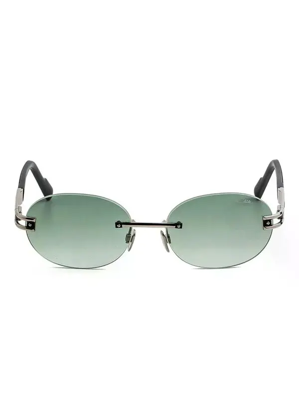 Cazal Oval-frame Sunglasses - Silver