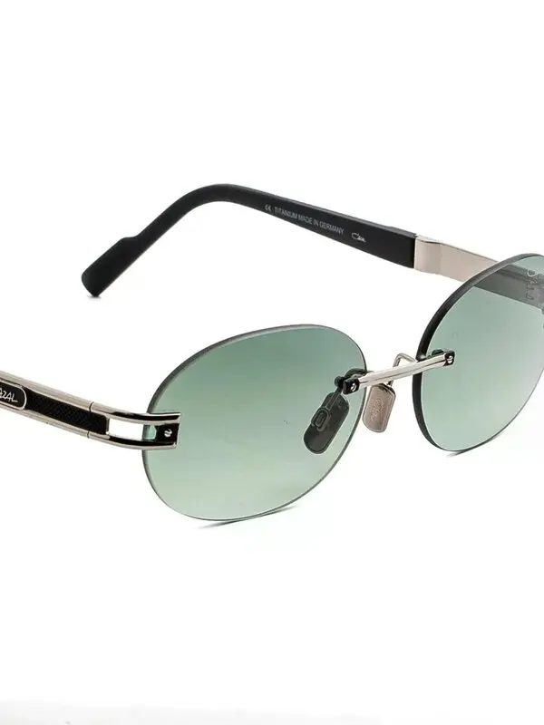 Cazal Oval-frame Sunglasses - Silver