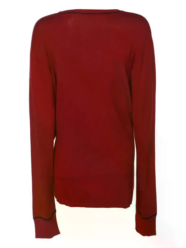 Marina Rinaldi V-neck Knit Top With Pockets