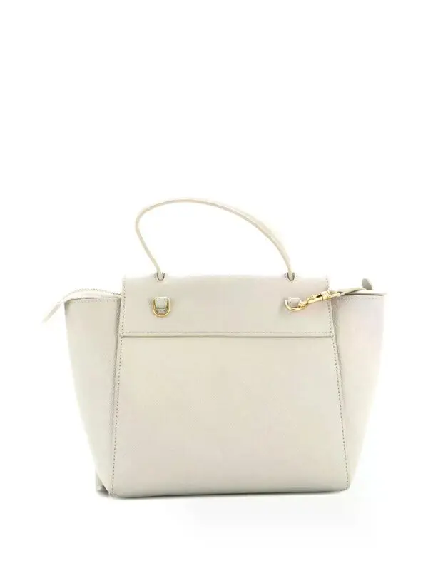 Celine Belt Bag Nano Shoulder Bag In Textured Leather - Green