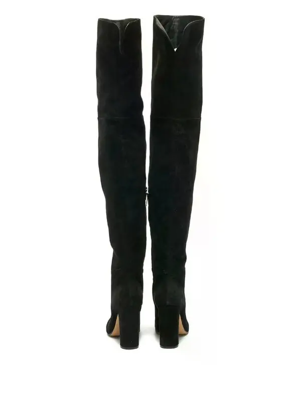 GIANVITO ROSSI Suede Over-the-knee Block Heel Boots