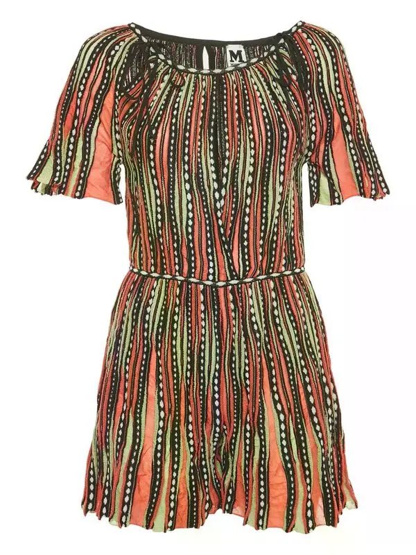 Missoni Knitted Mini Dress - Orange