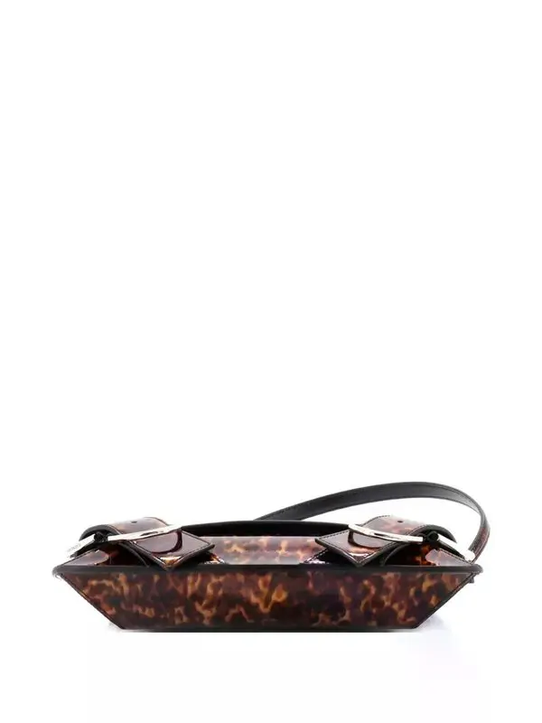 Givenchy Voyou Flap Bag Printed Patent Shoulder Bag