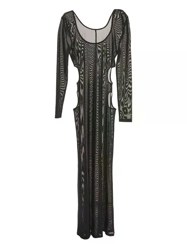 Misha Collection Long Sleeve Cut-out Maxi Dress