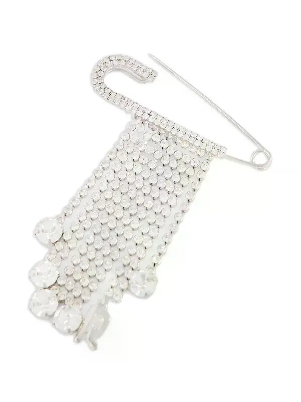 Rabanne Crystal-embellished Pin Charm - Silver