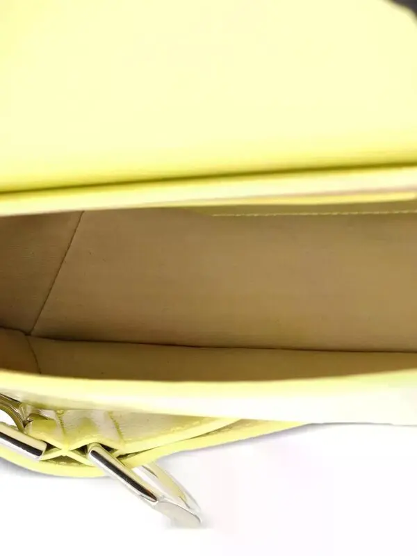 Givenchy Voyou Flap Bag Leather Shoulder Bag - Yellow
