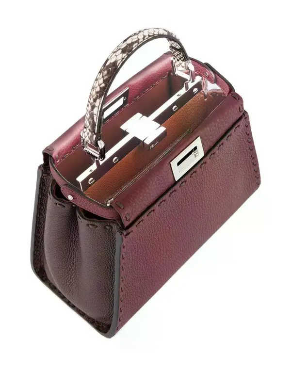 Fendi Peekaboo Top-handle Leather Tote Bag