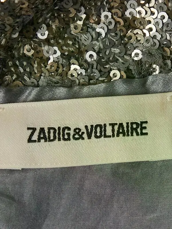 Zadig&Voltaire Sequinned Straight Skirt With Rear Slit