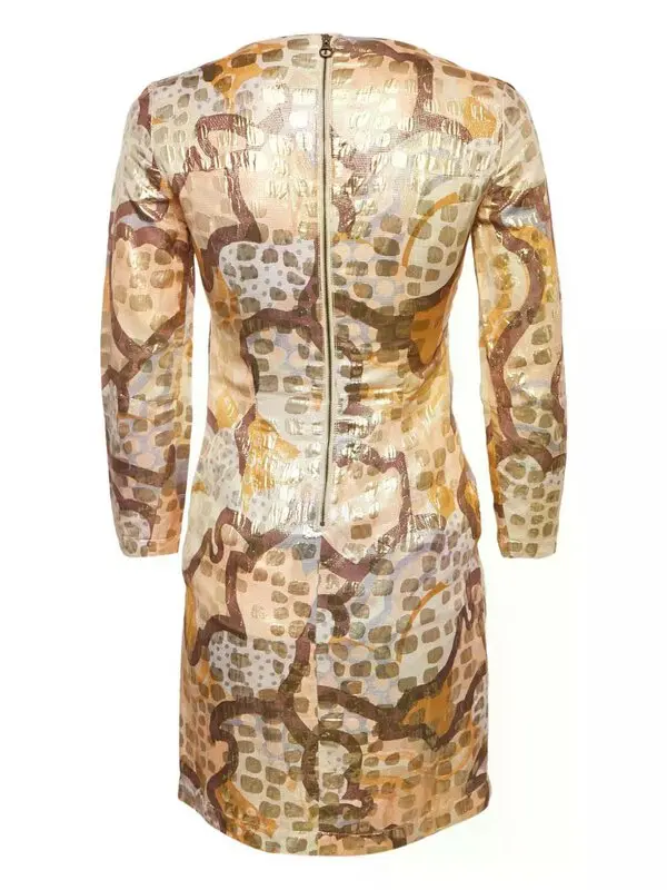 See By Chloé Jacquard Long Sleeve Mini Dress
