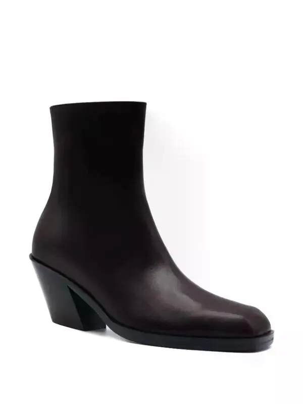 GIABORGHINI Tayl Block-heel Ankle Boots - Brown