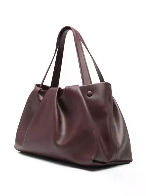THEMOIRE Athena Gathered Tote Bag - Red