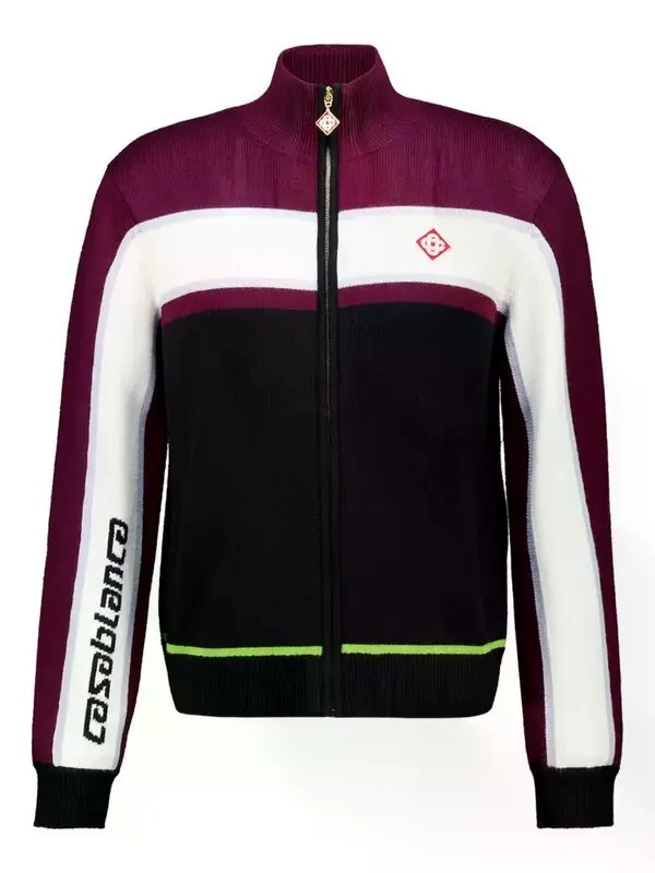 Casablanca Striped Appliqué Jacket
