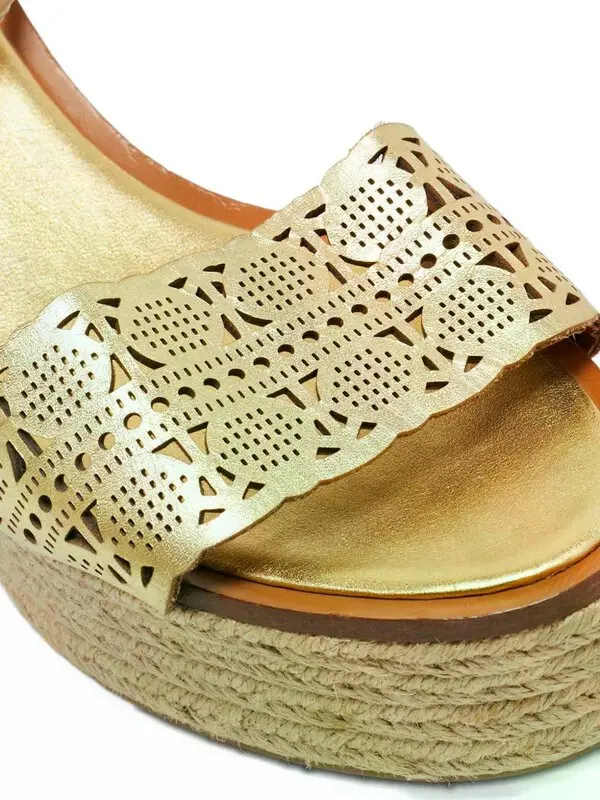 Tory Burch Roselle Cutout Platform Espadrilles