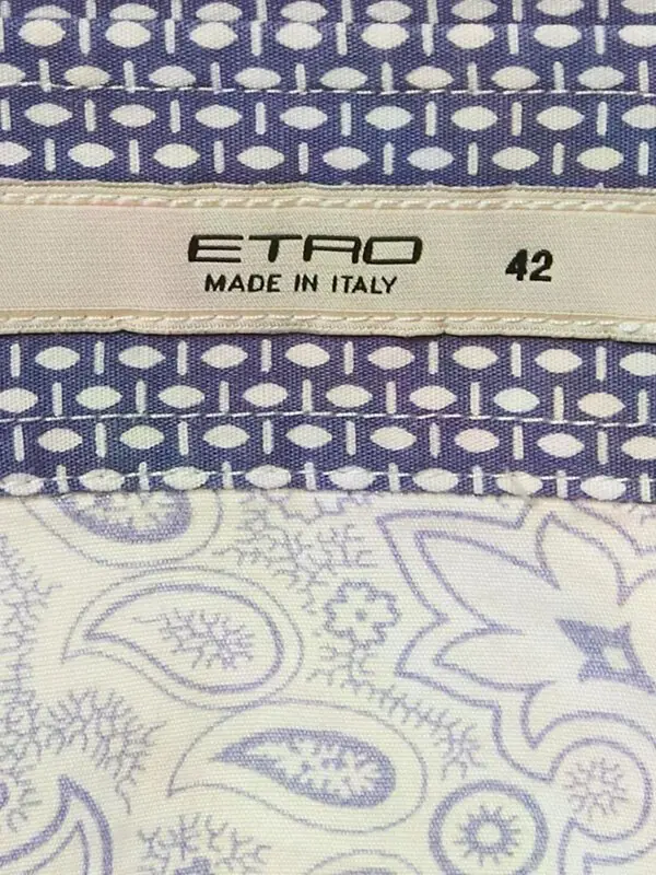 Etro Paisley Print Button Shirt