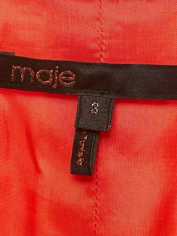 Maje Silk V-neck Mini Dress