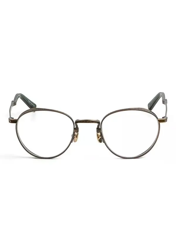Matsuda Round Metal Glasses - Brown