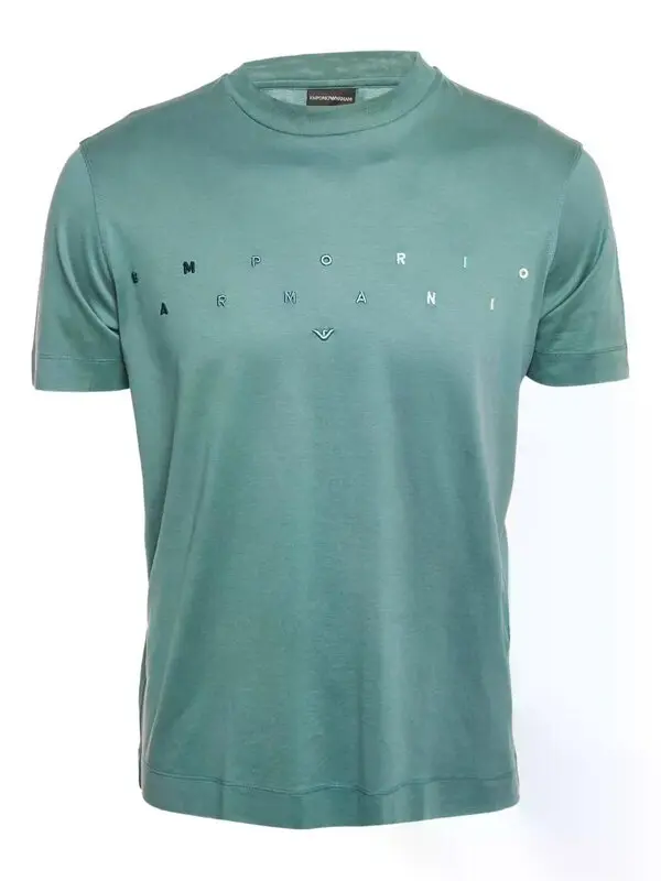 Emporio Armani Logo-embroidery Jersey T-shirt