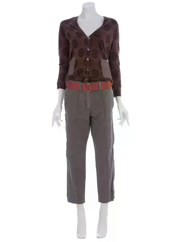 Undercover Wool Cardigan With Intricate Pattern