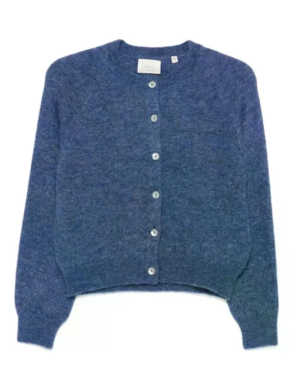 DÔEN Petra Puff-sleeves Cardigan - Blue