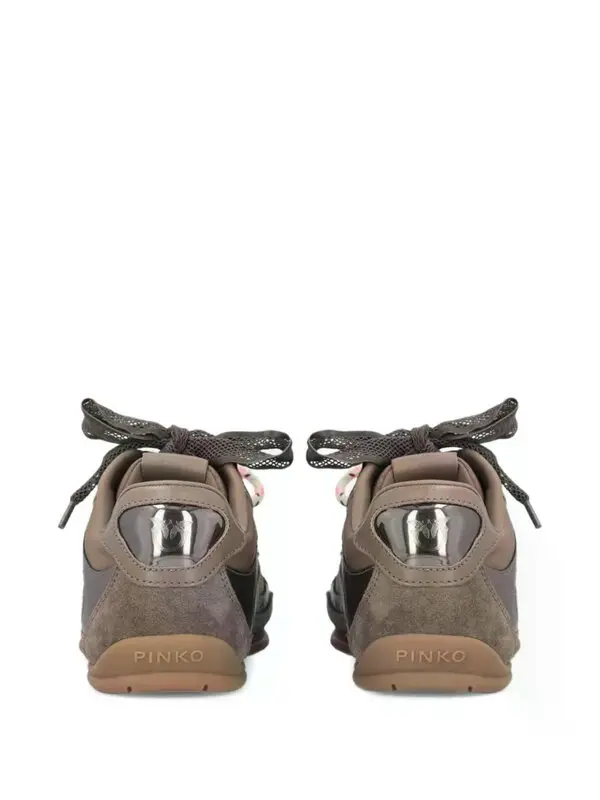 Pinko Lace-up Sneakers With Bow Detailing