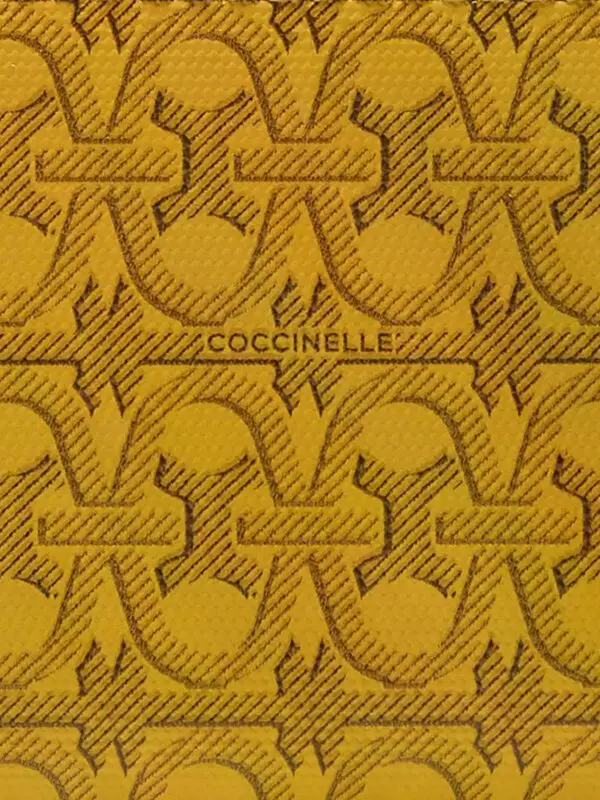 COCCINELLE Monogram-pattern Wallet - Yellow