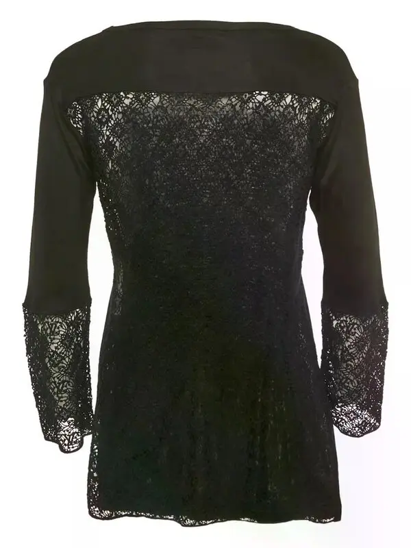 LOUIS VUITTON Lace Detail Long Sleeve Top