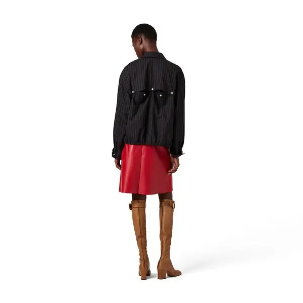 Miu Miu Pinstriped Blouson Jacket