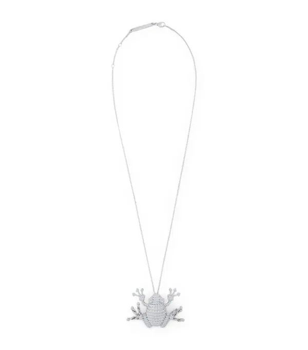 Loewe Rope Frog Necklace - Silver